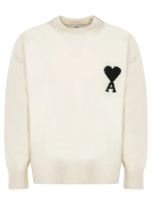 Ami Crewneck Sweater - White