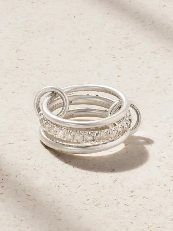 SPINELLI KILCOLLIN Petunia Diamond Ring - Silver