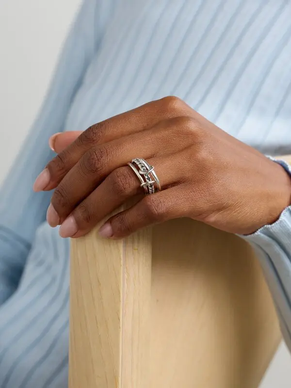 SPINELLI KILCOLLIN Petunia Diamond Ring - Silver