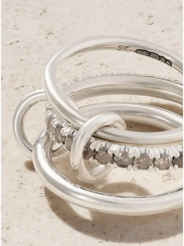 SPINELLI KILCOLLIN Petunia Diamond Ring - Silver