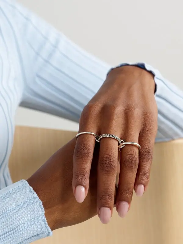 SPINELLI KILCOLLIN Petunia Diamond Ring - Silver