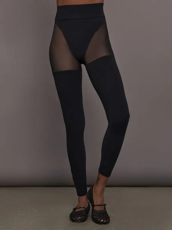 Carbon38 Sheer Thigh High Legging