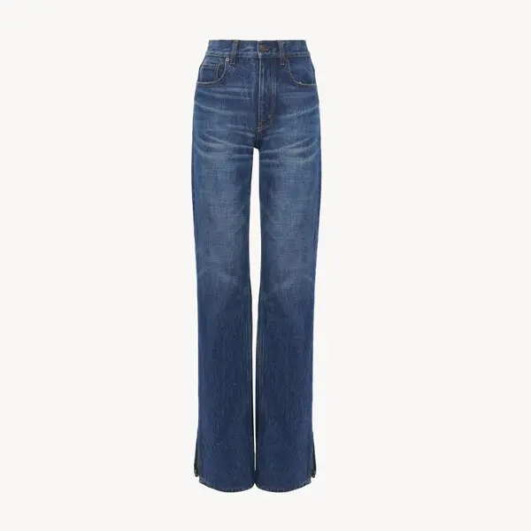 Chloé Straight Jeans In Organic Cotton Denim