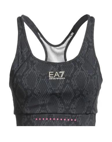 EA7 Snakeskin-print Sleeveless Sports Top