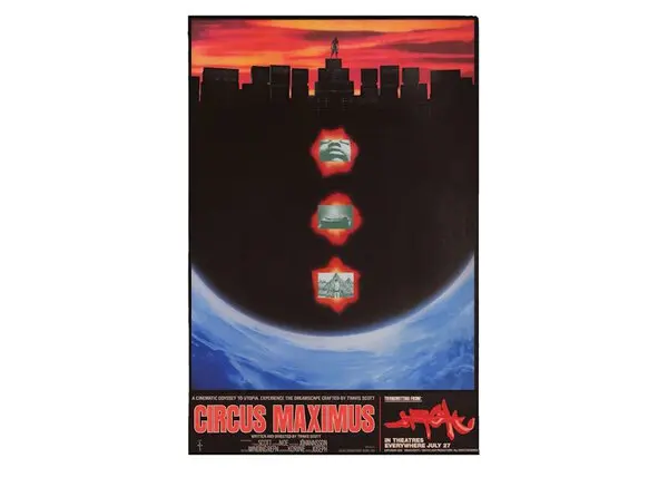 TRAVIS SCOTT Utopia Circus Maximus Poster Iii - Multicolor