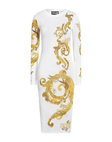 Versace Midi Bodycon Dress - White
