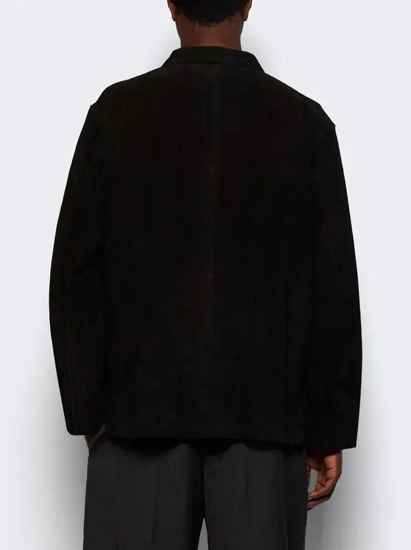 BODE Suede Overshirt - Black