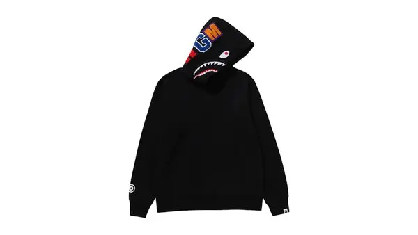 A BATHING APE Shark Pullover Hoodie - Black