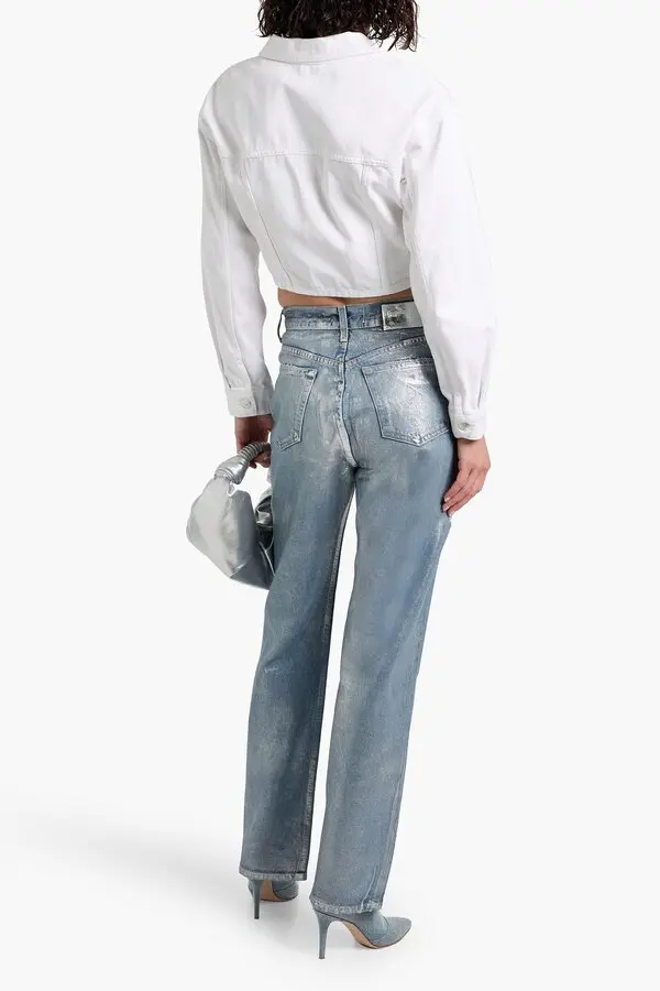 IRO PARIS Mylene Cropped Denim Jacket