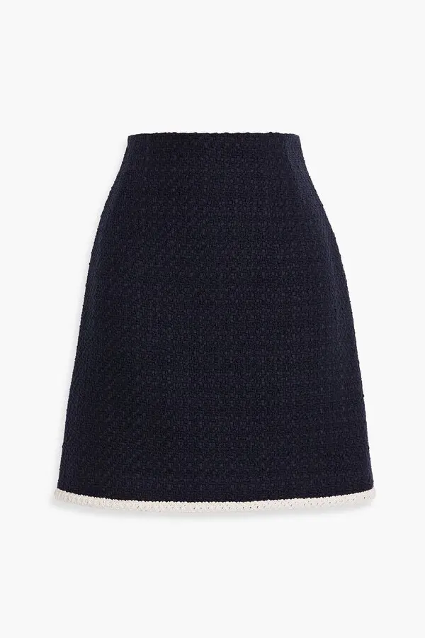 Veronica Beard Roman Cotton-blend Tweed Mini Skirt