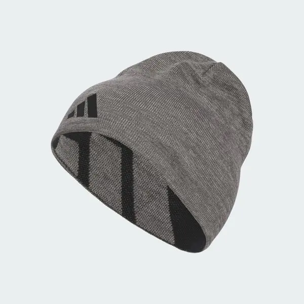 Adidas Reversible Skully Beanie - Grey Six Mel / Black