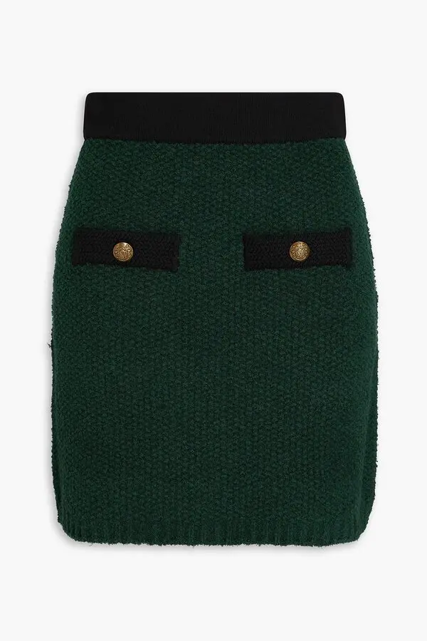 Veronica Beard Rivka Bouclé-knit Mini Skirt
