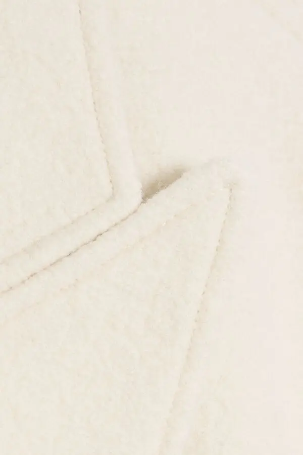 Veronica Beard Della Dickey Double-breasted Wool-felt Coat - Ecru