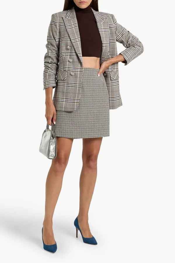 Veronica Beard Beacon Dickey Double-breasted Tweed Blazer