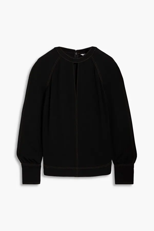 Veronica Beard Tena Cutout Cady Blouse