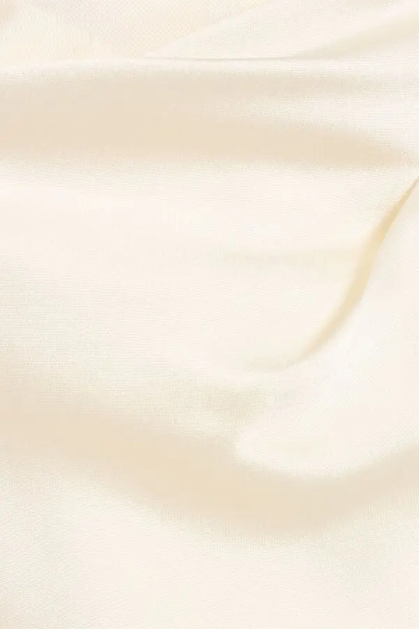 Veronica Beard Leilany Draped Silk-blend Satin Top - Ivory
