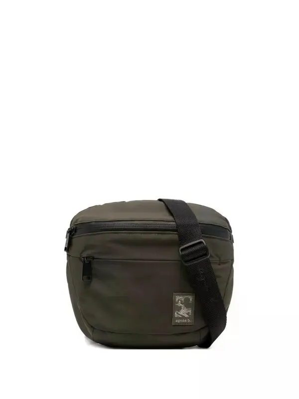 AGNÈS B. Logo-patched Messenger Bag - Green