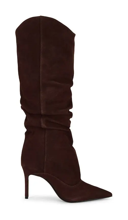 Schutz Maryana Up Slouch Boots - Root Brown