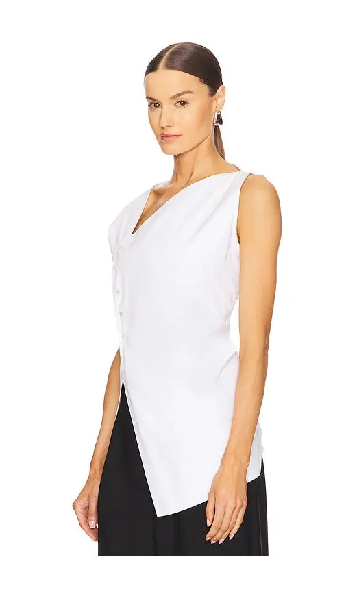 RÓHE Asymmetrical Poplin Top