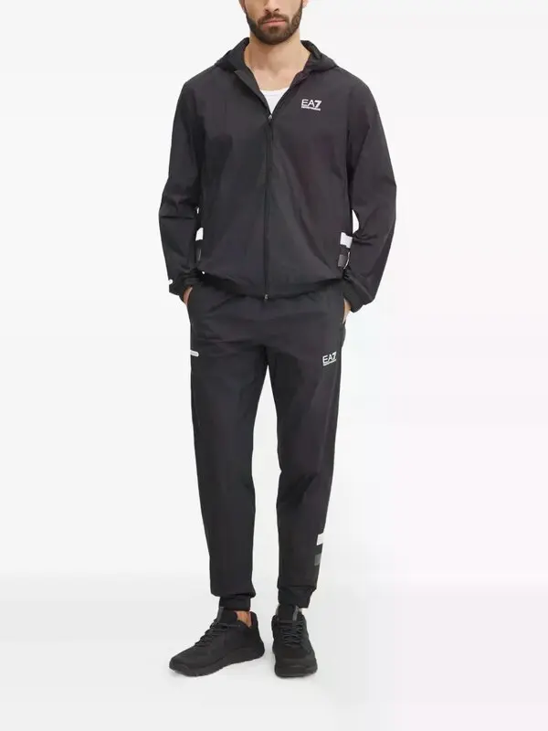 Emporio Armani Logo-print Tracksuit - Black