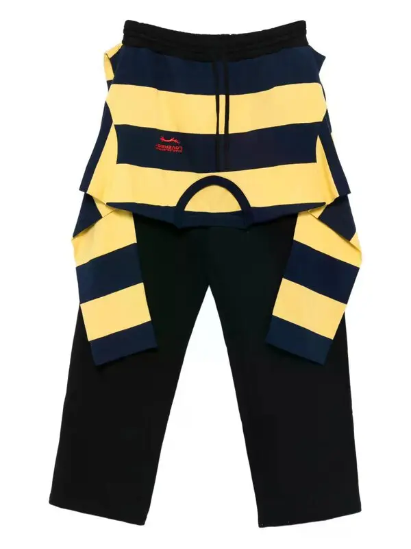 CHARLES JEFFREY Stripe-overlay Track Pants
