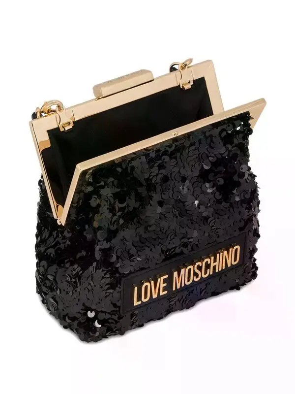 Moschino Sequin Embellished Frame Bag