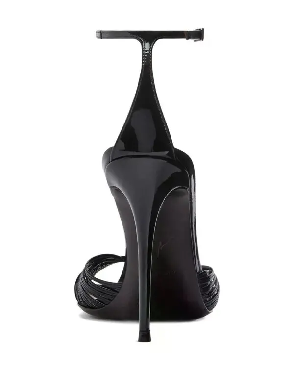 GIUSEPPE ZANOTTI 105mm Intriigo Shell Leather Sandals