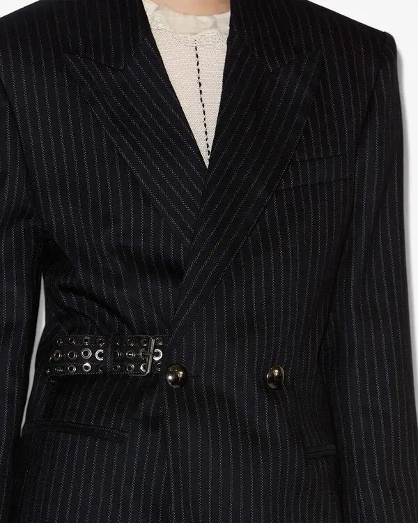Isabel Marant Nahia Striped Suit Jacket