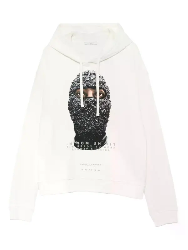 IH NOM UH NIT Graphic Print Hoodie - White