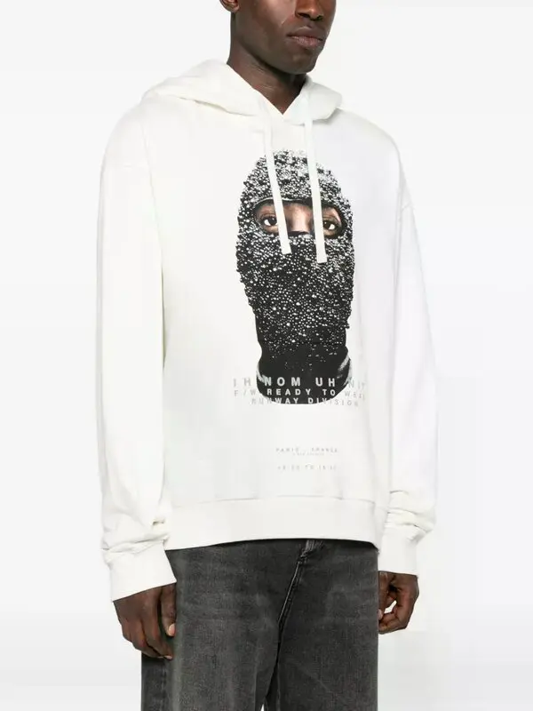 IH NOM UH NIT Graphic Print Hoodie - White
