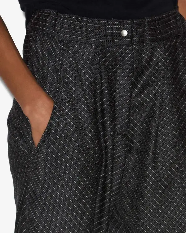 Isabel Marant Étoile Striped Pleated Pants