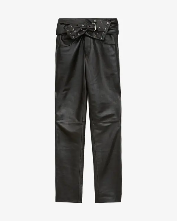 Isabel Marant Chazia Fitted Leather Pants