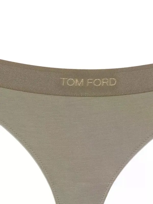 TOM FORD Logo-embroidered Thong