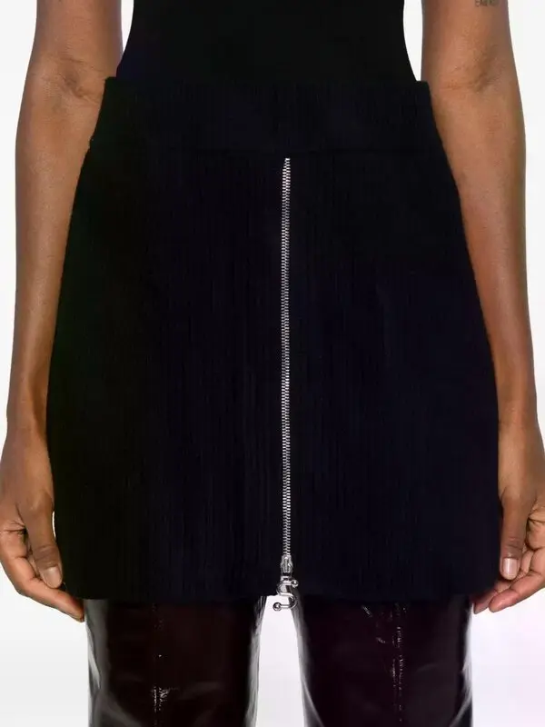 Sportmax Ribbed Zip-front Mini Skirt