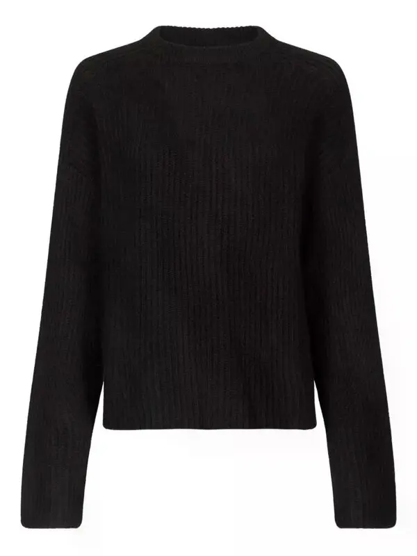 Loulou De Saison Axel Ribbed Sweater - Black