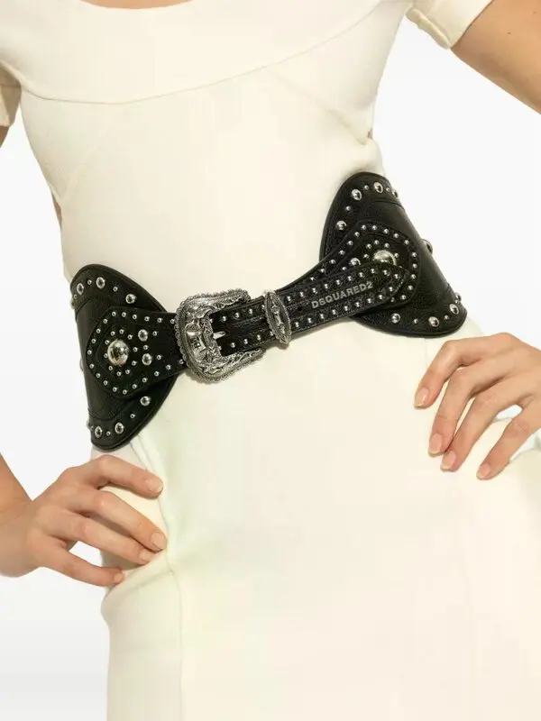 Dsquared2 Studded Leather Belt