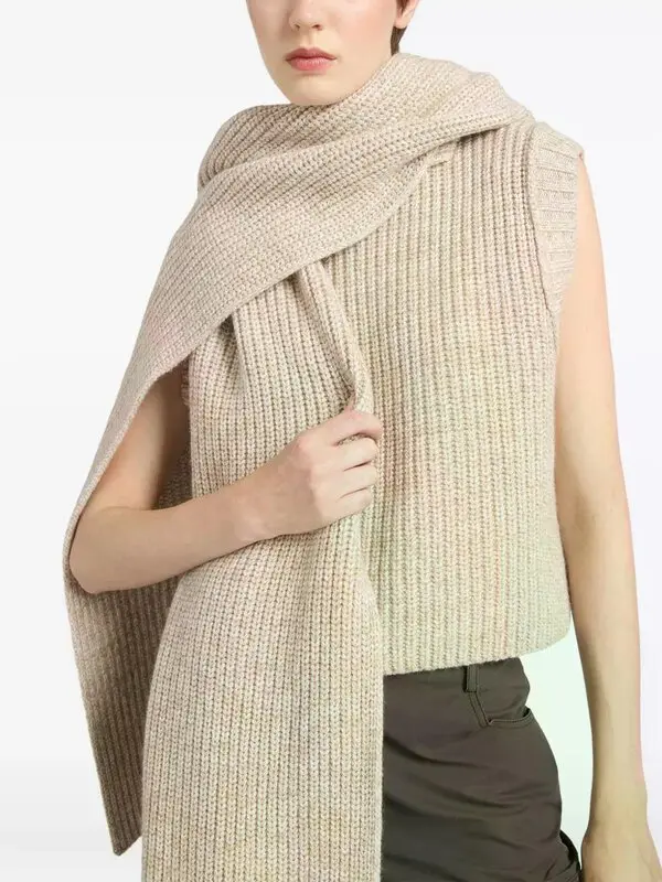Ports 1961 Ribbed Sleeveless Top With Scarf