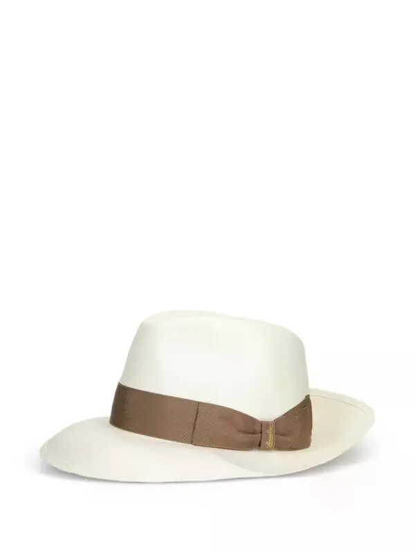 Borsalino Wide-brim Hat - White