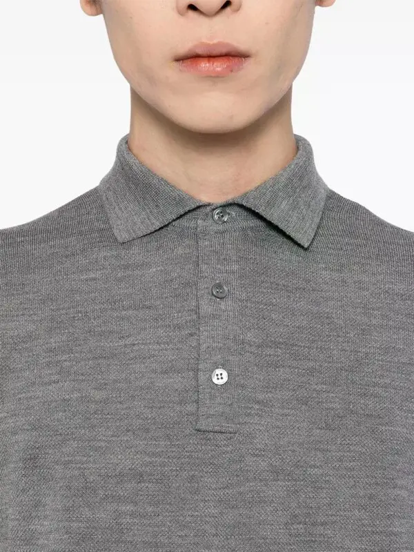 LARDINI Wool Polo Shirt