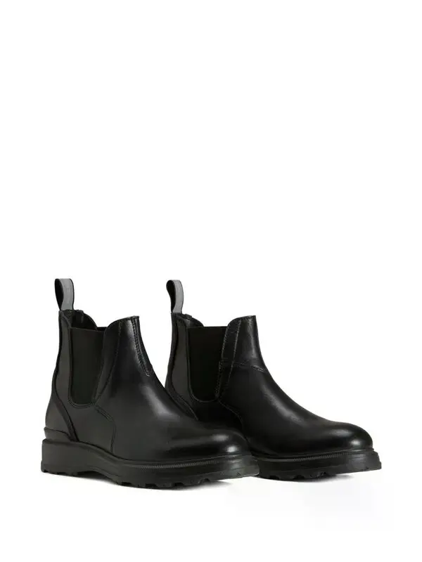 Woolrich Elastic-panelled Leather Boots