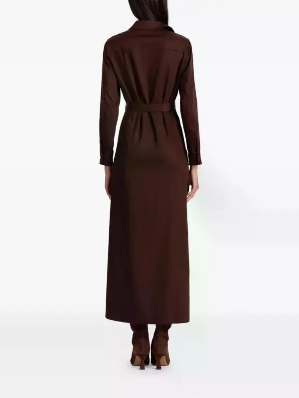 Alice + Olivia Chassidy Belted Midi Dress - Brown