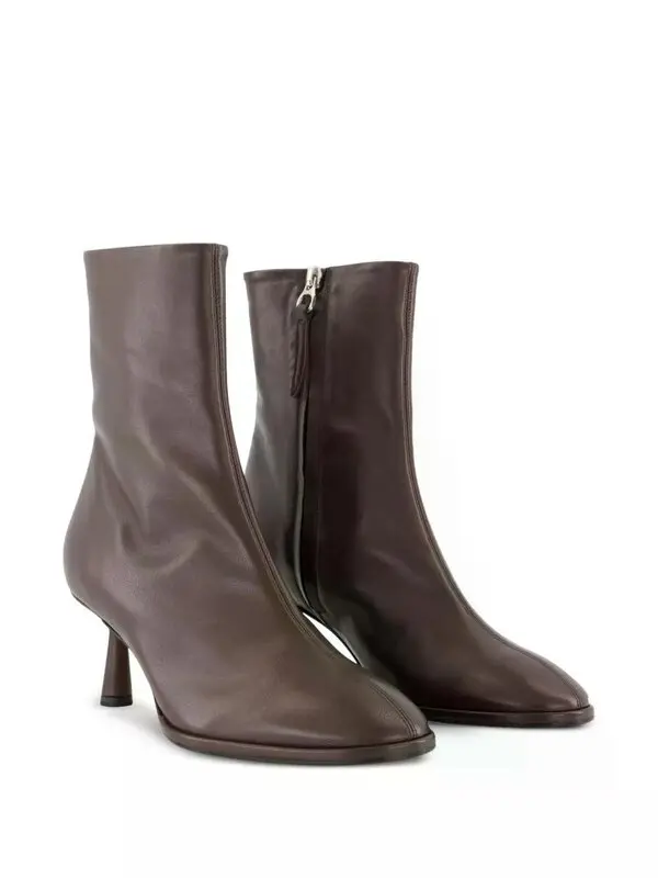 AeydĒ 65mm Dorothy Leather Ankle Boots