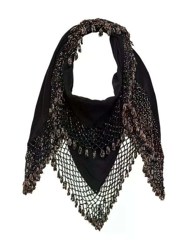 Isabel Marant Ezane Beaded Neckerchief - Black