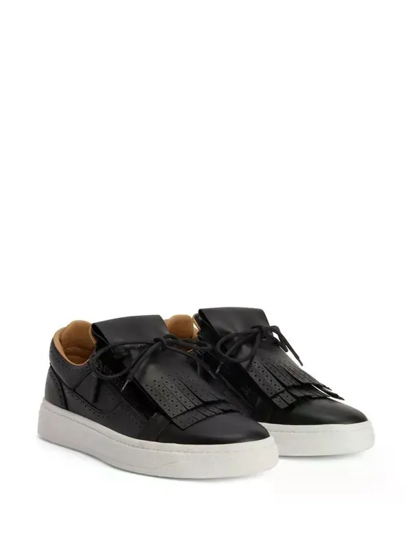 GIUSEPPE ZANOTTI Fringed Leather Sneakers