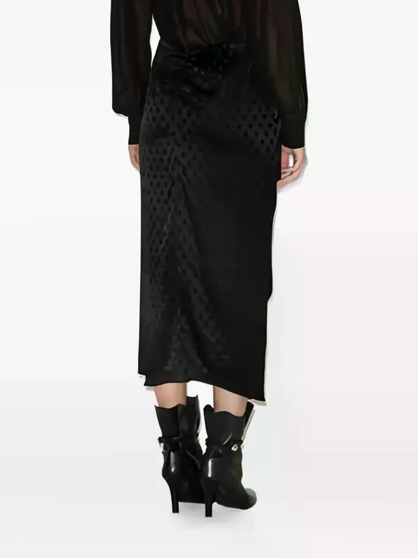 Isabel Marant Étoile Breen Polka-dot Draped Skirt