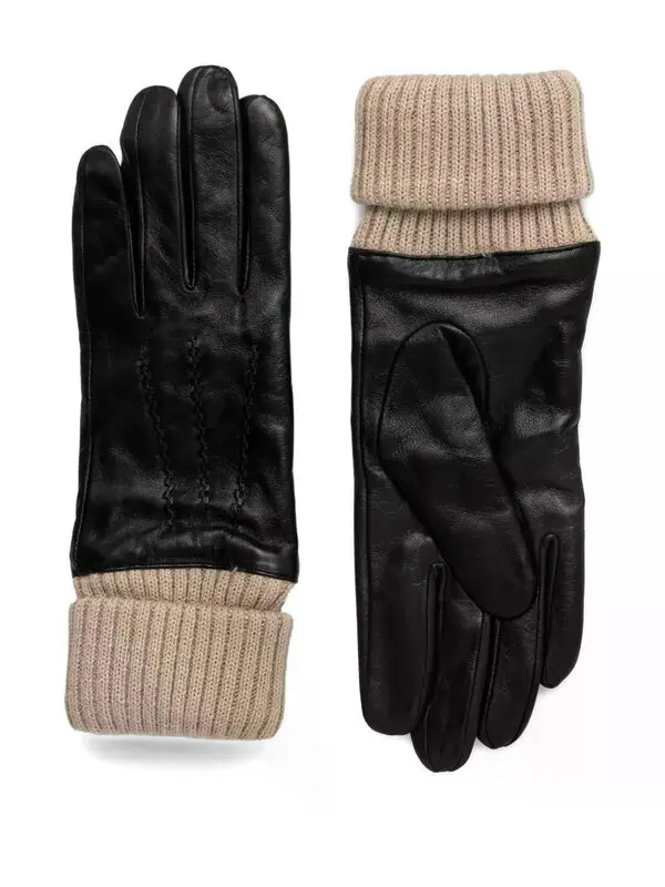 EMU AUSTRALIA Leather Quilted Gloves - Black