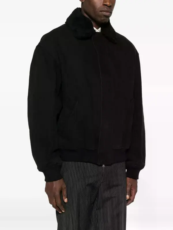 TONYWACK Fleece-collar Bomber Jacket