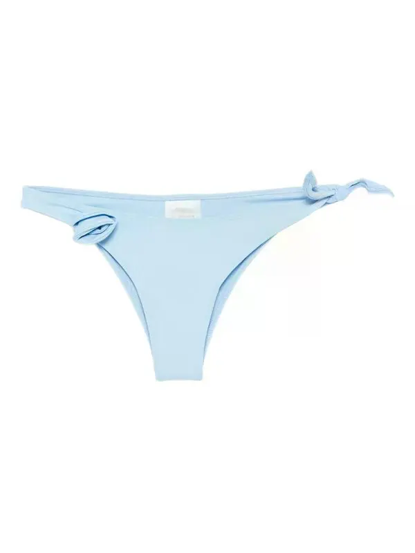 Coperni Flower-detail Tie-side Bikini Bottom - Blue