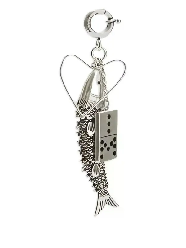 Isabel Marant Fish Domino Keyring - Silver