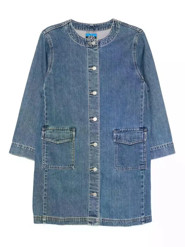 SPORT B. BY AGNÈS B. Logo-patch Denim Shirt Dress